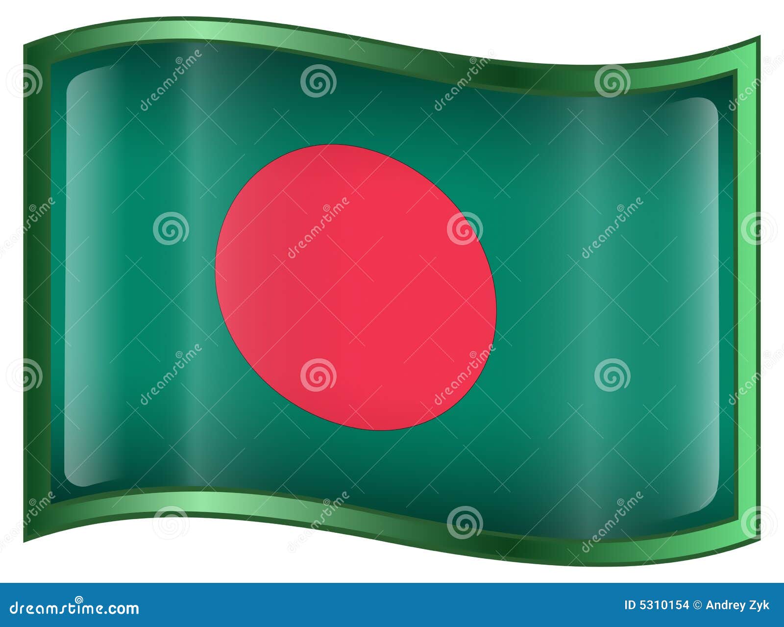 Bangladesh Flag Over Tiger National Animal Symbol Vector Silhouette ...