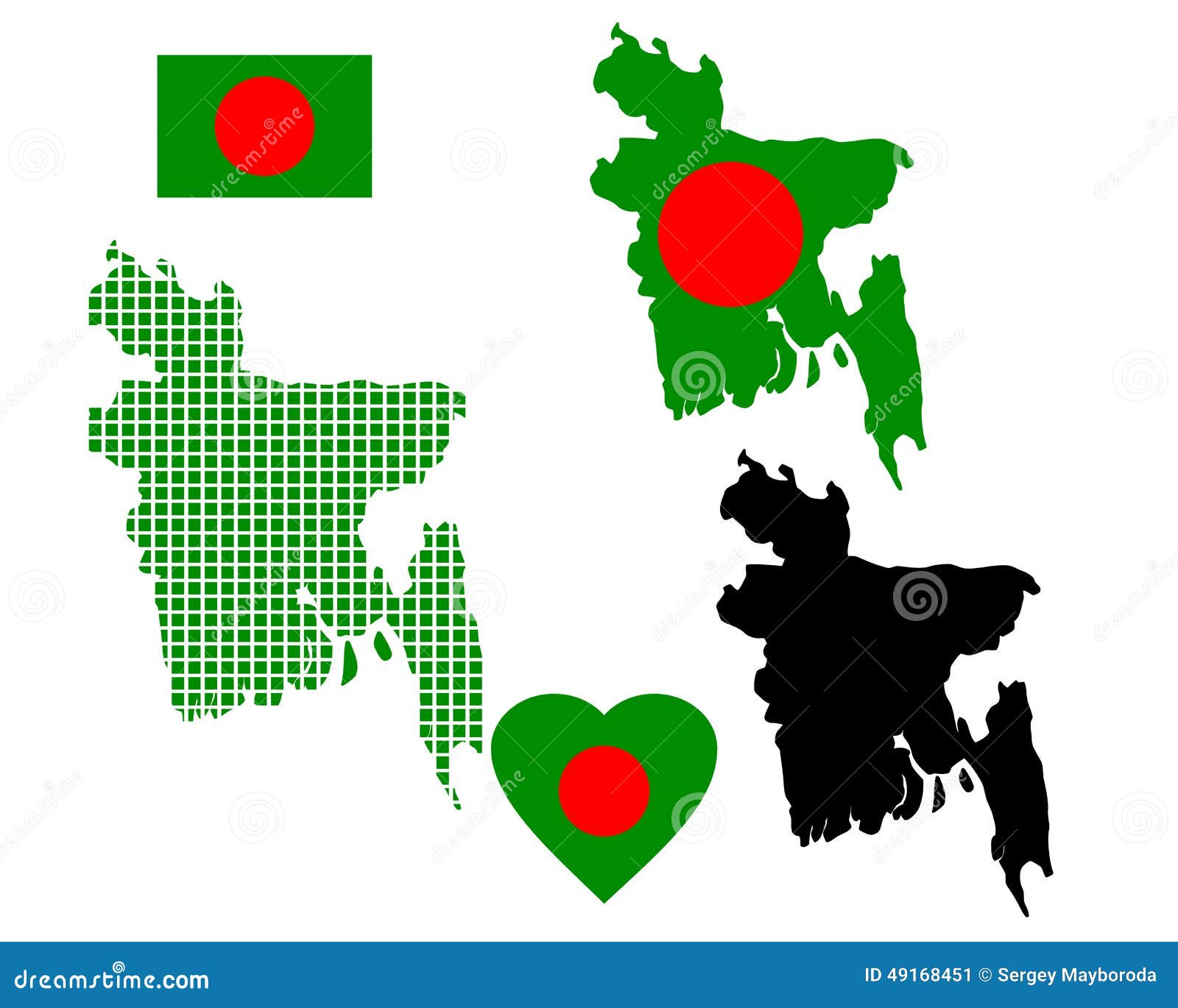 Bangladesh Map Cartoon Vector | CartoonDealer.com #49168451