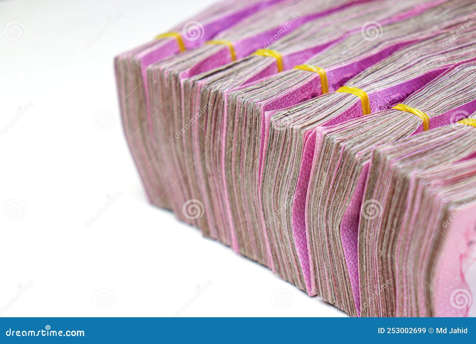 Bangladeshi Bank Note Bundle Stock Stock Image - Image of capital ...