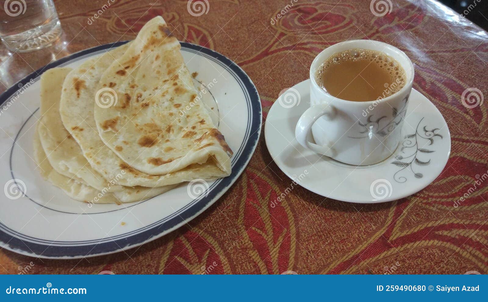 Bangladeshi Special Tea and Roti Stock Photo - Image of temple, trees ...
