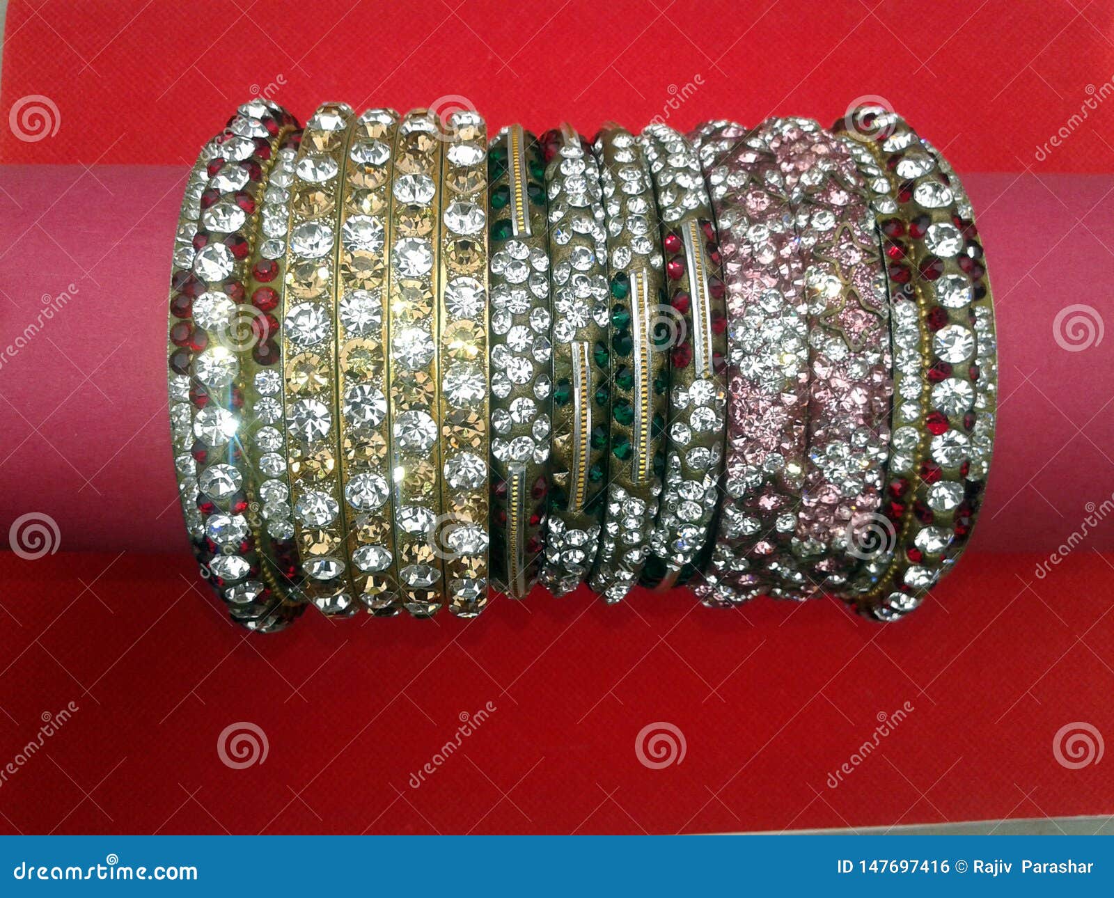 Bangles with Unique Colour Combinations Stock Photo - Image of ...
