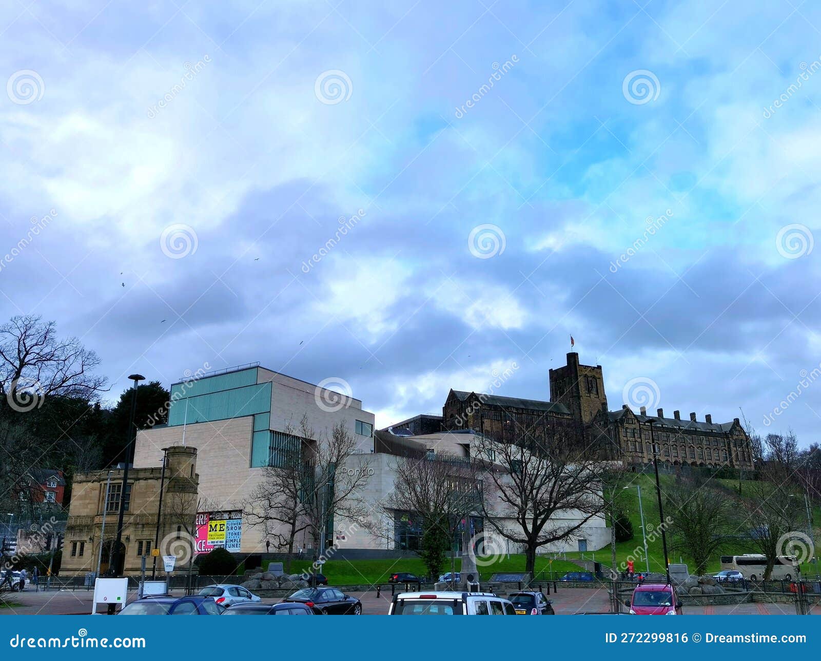 Bangor University and Pontio Stock Photo - Image of historic, prifysgol ...