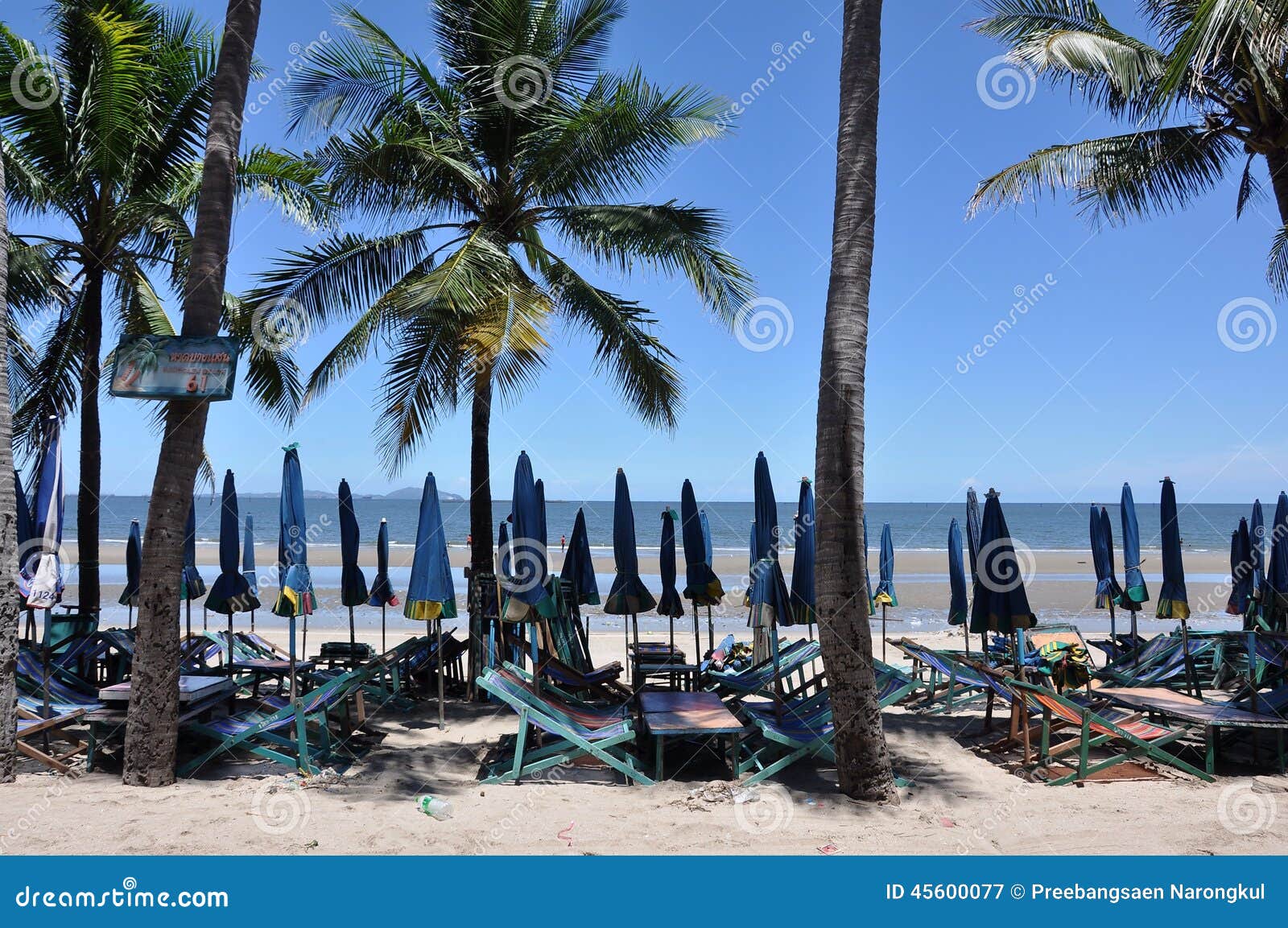 Bangsaen beach stock image. Image of relax, ocean, coast - 45600077
