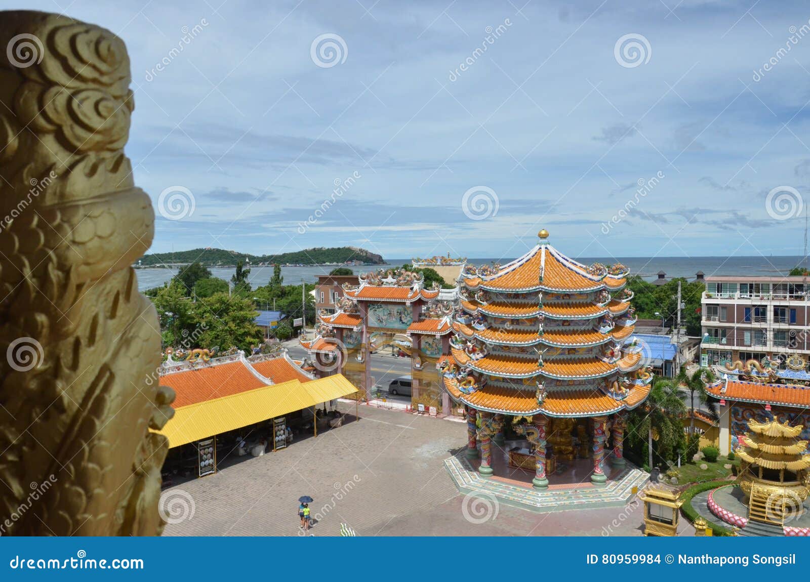 Bangsaen Beach editorial stock image. Image of asia, located - 80959984