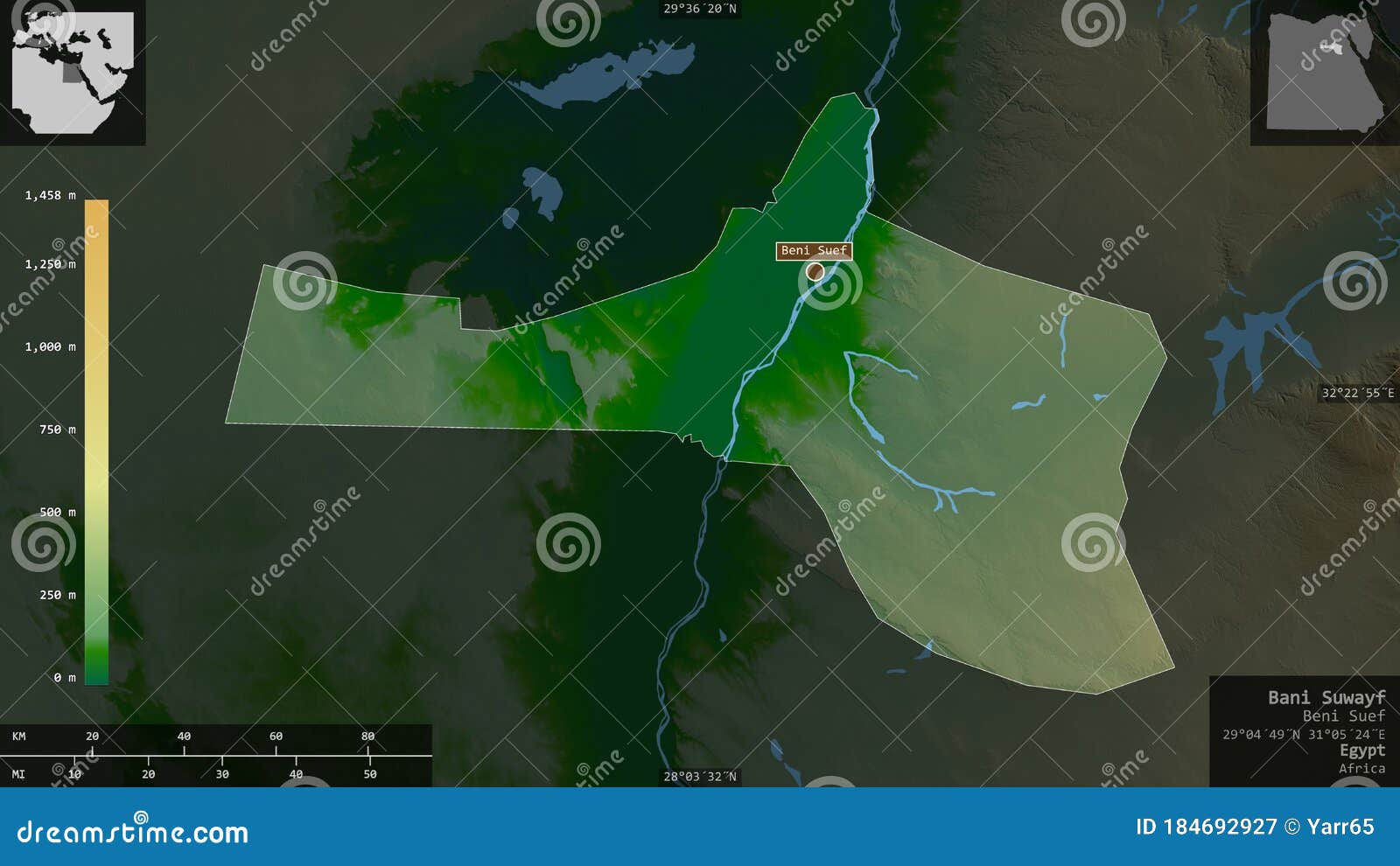 Bani Suwayf, Egypt - Composition. Physical Stock Illustration ...