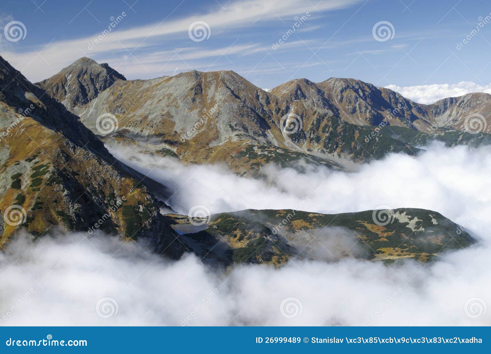 Banikov in Western Part of Tatra Mountains Stock Image - Image of ...