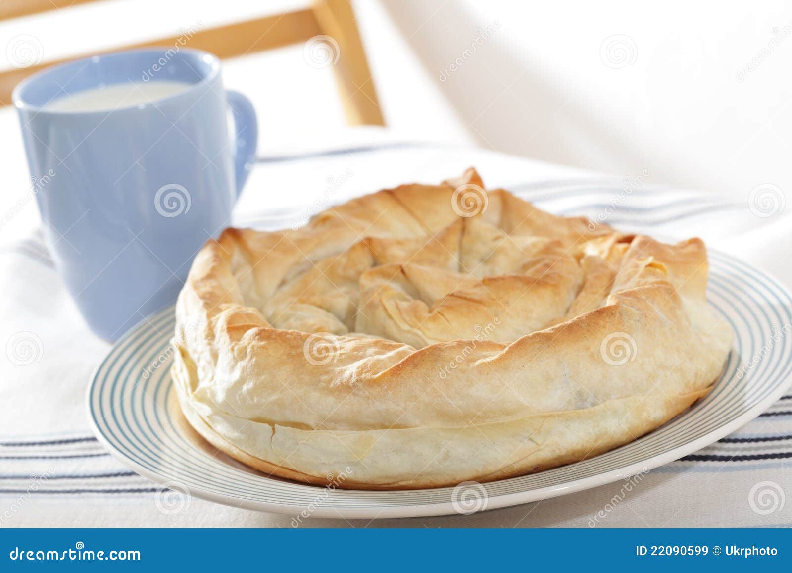 Banitsa stock image. Image of rustic, baked, dish, plate - 22090599
