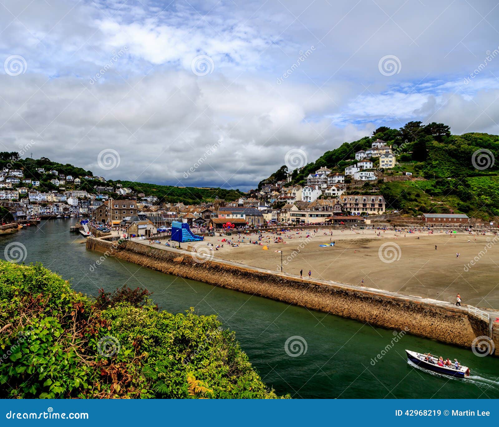 Banjo Pier, Looe, Cornwall stock image. Image of looe - 42968219