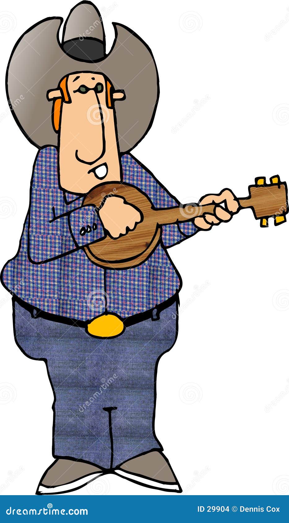 Banjo Player stock illustration. Illustration of string - 29904
