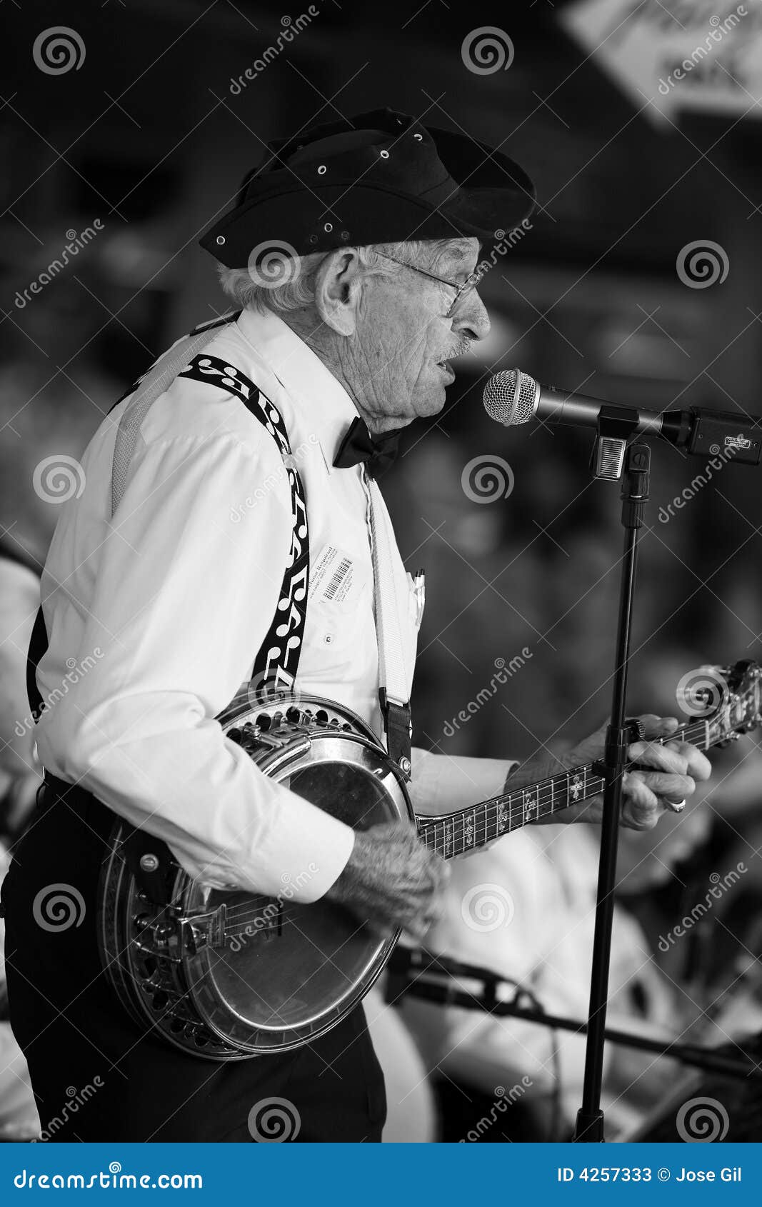 Banjo Player editorial stock photo. Image of instrument - 4257333
