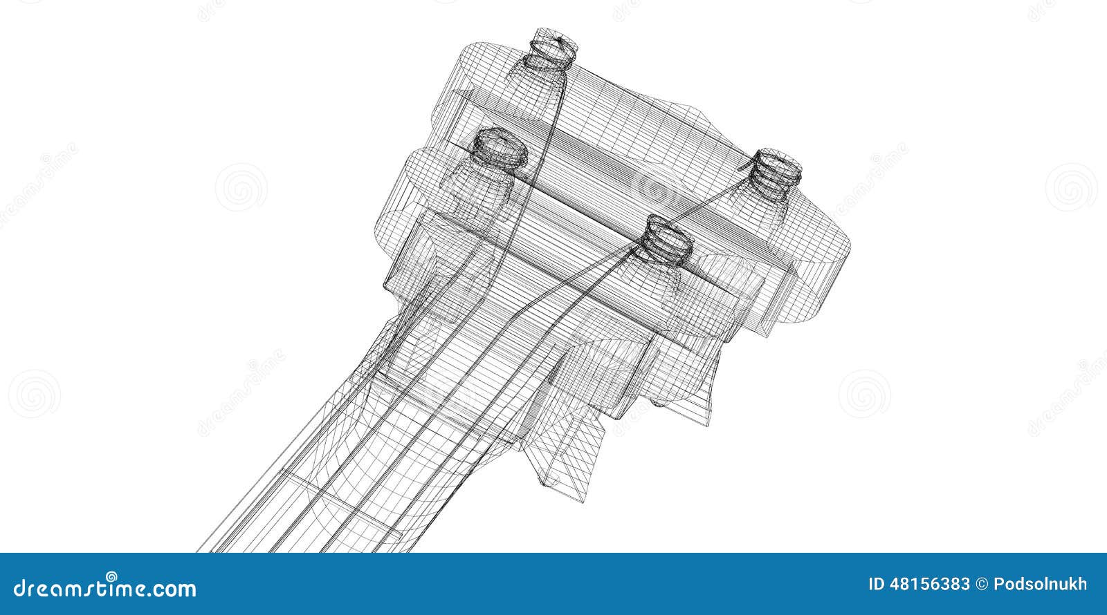 Banjo - 5 string stock illustration. Illustration of model - 48156383