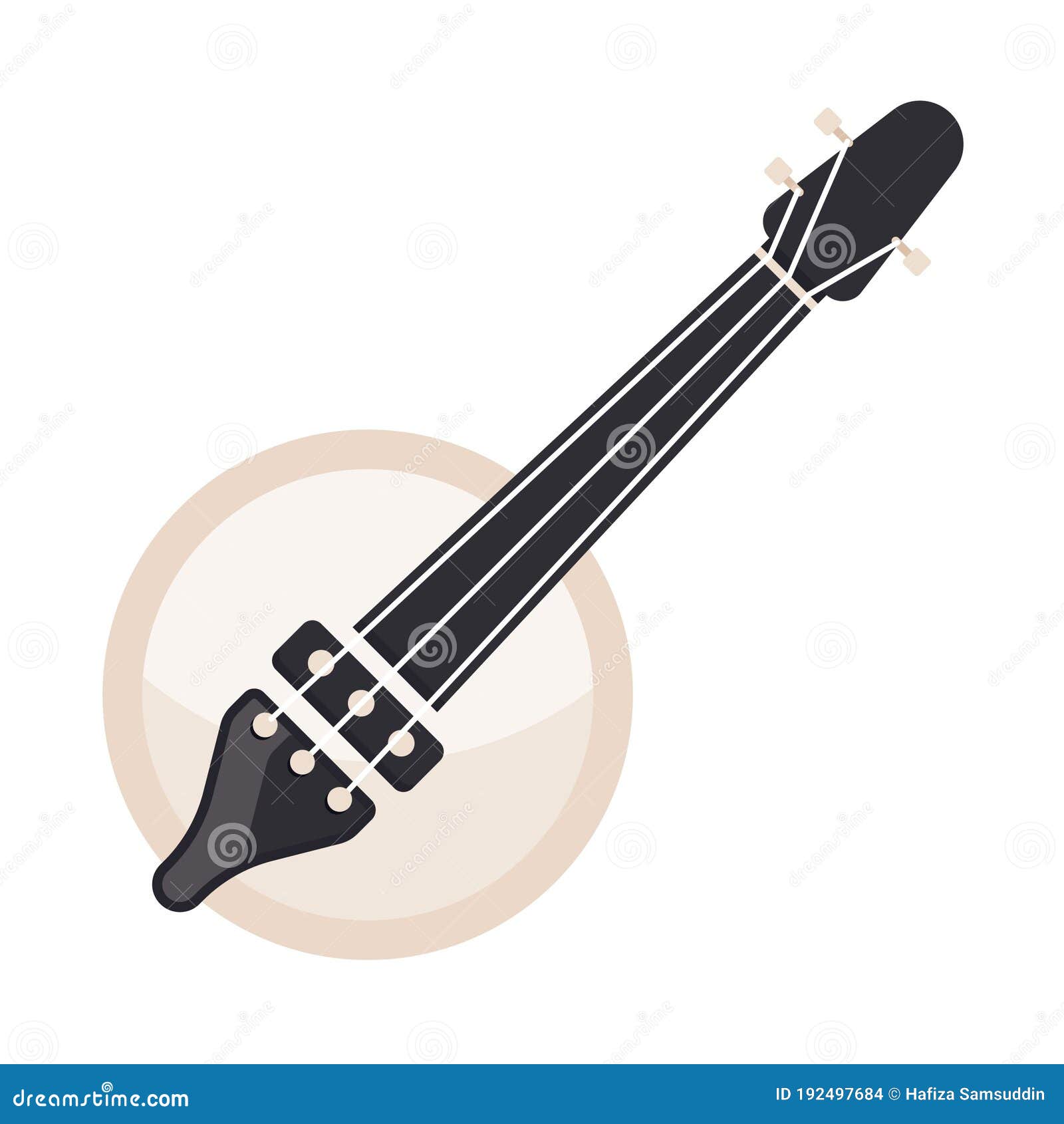 Banjo. Vector Illustration Decorative Design Stock Vector ...