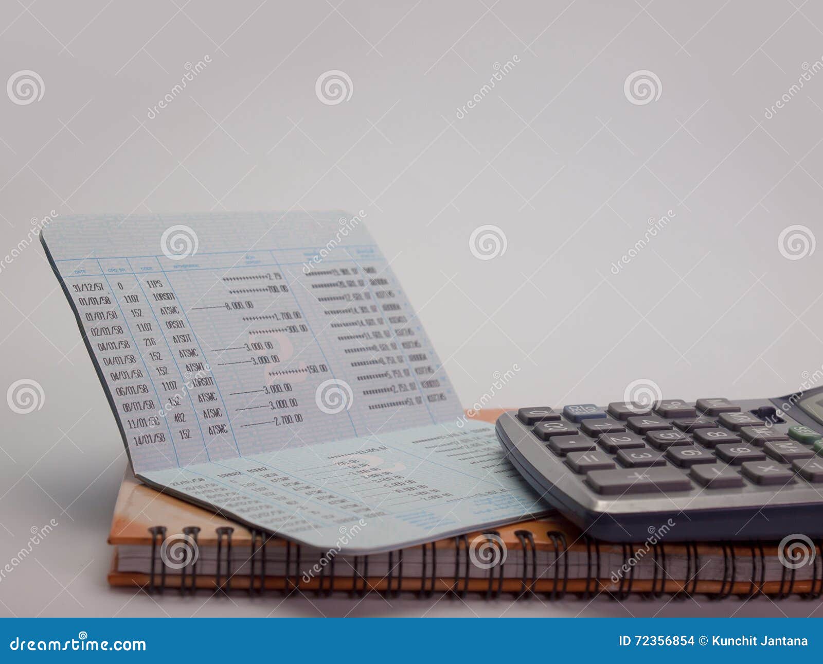 Bank account passbook stock photo. Image of business - 72356854