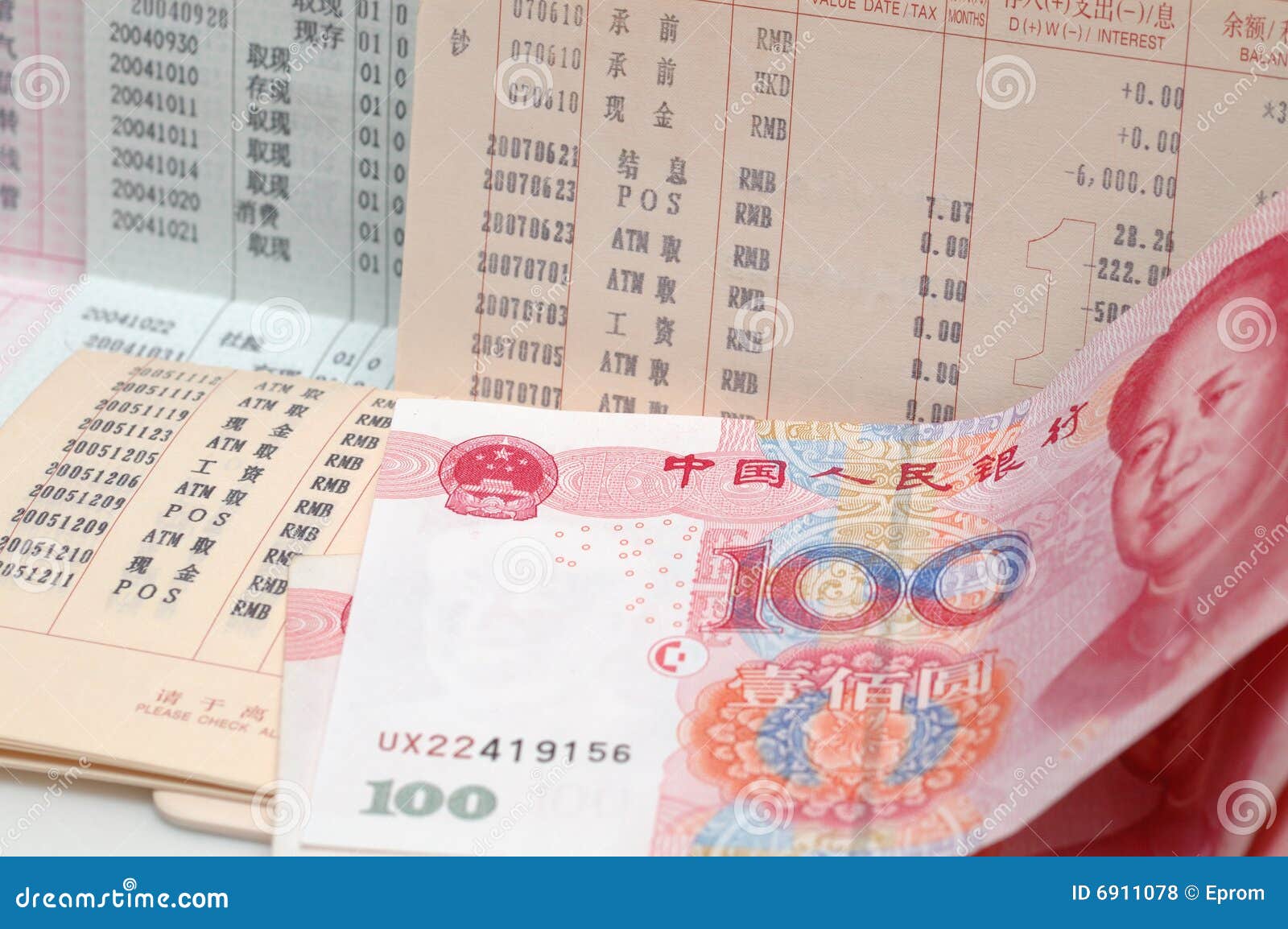 Bank account and RMB stock photo. Image of industries - 6911078