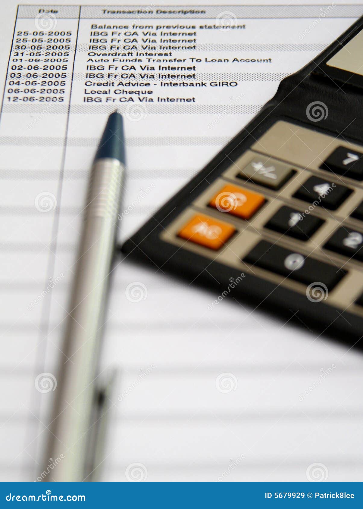 Bank account statements stock image. Image of bank, checking - 5679929