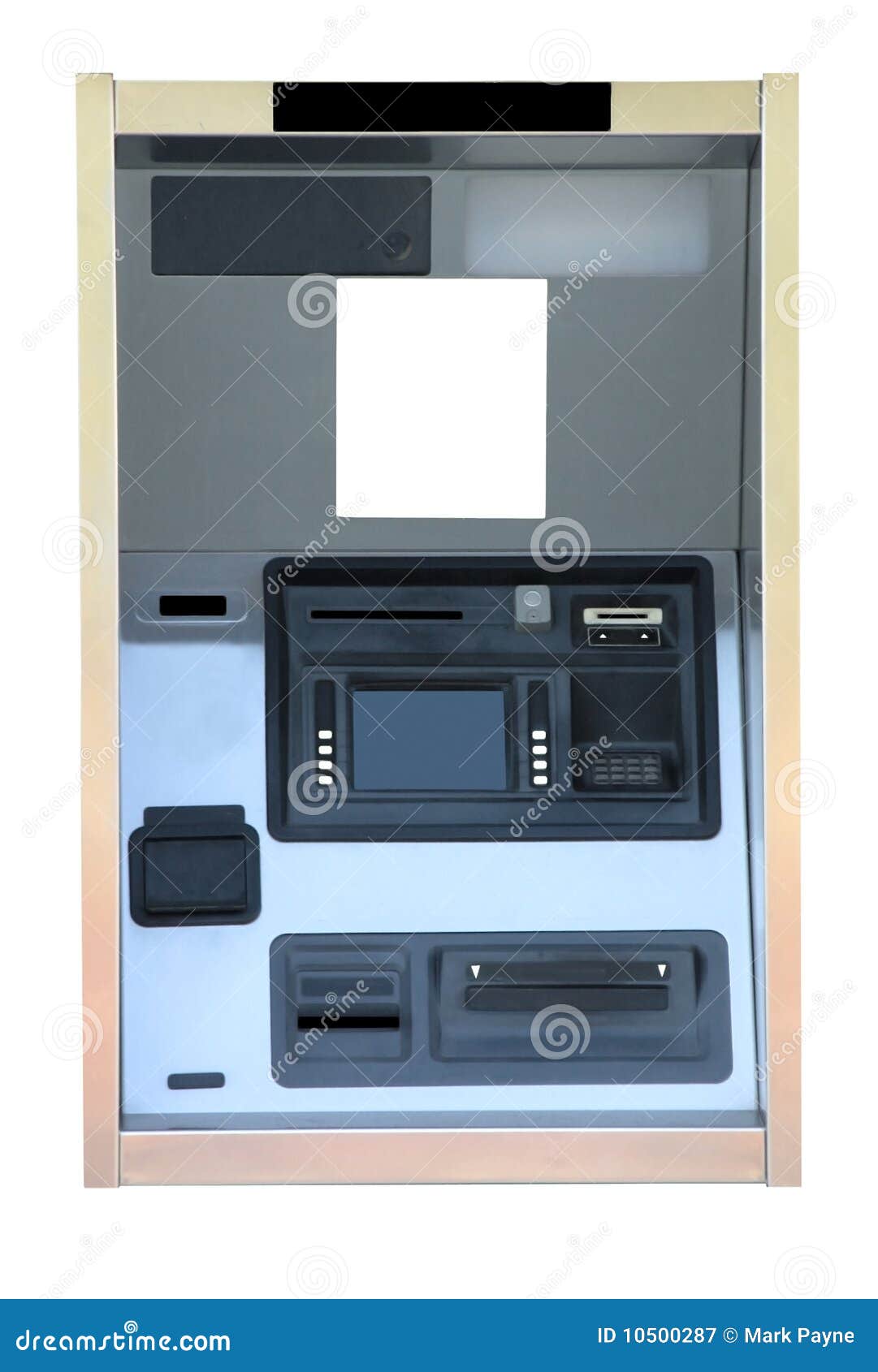 Bank ATM Cash Machine Kiosk Stock Image - Image of black, buttons: 10500287