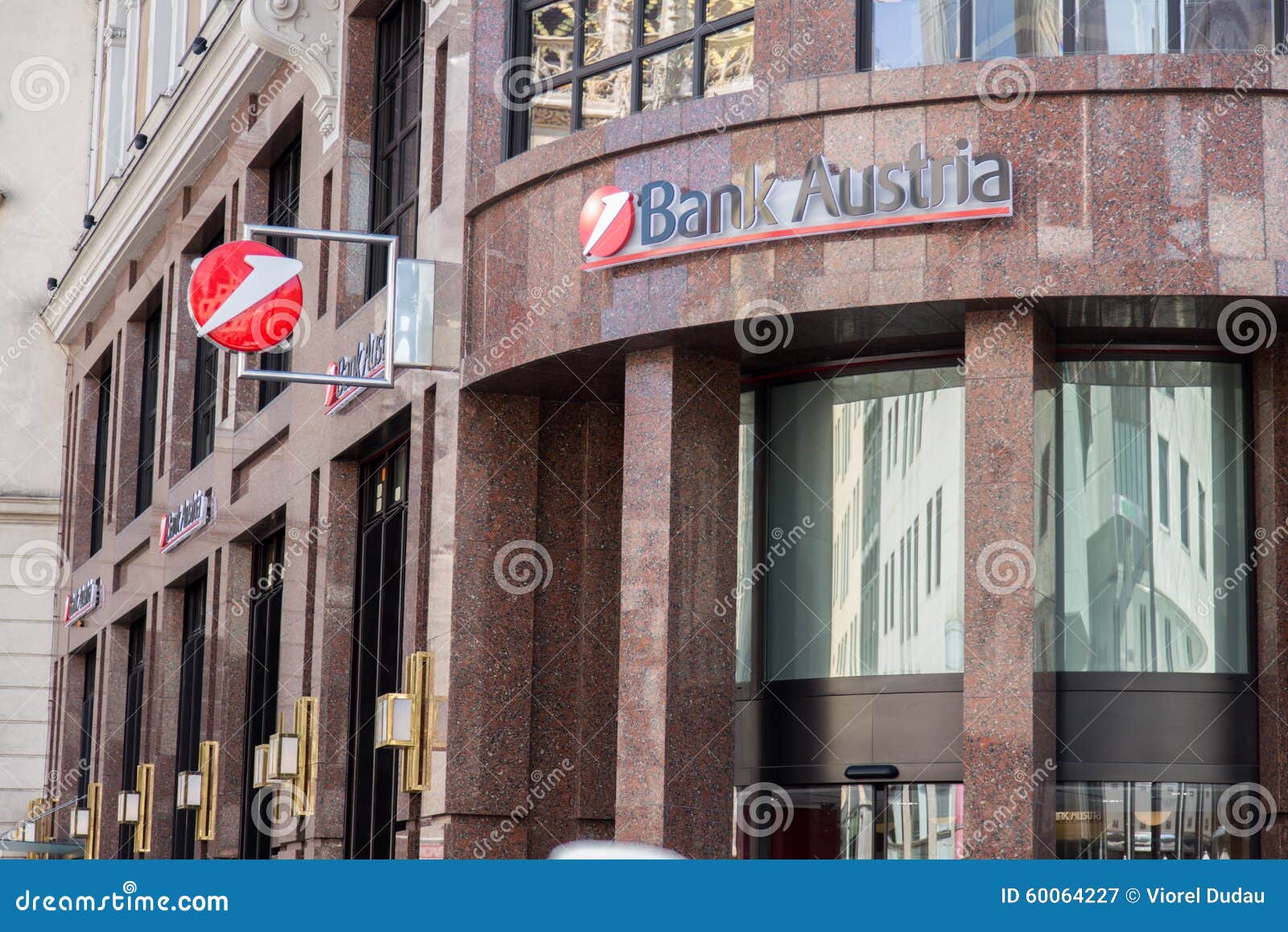 Bank Austria editorial photography. Image of street, signage - 60064227