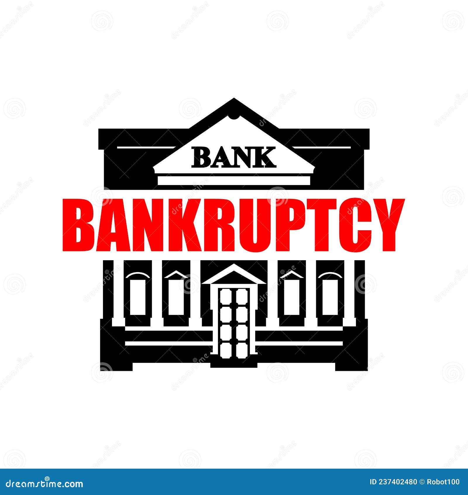 Bankruptcy Sign Royalty-Free Stock Photography | CartoonDealer.com ...