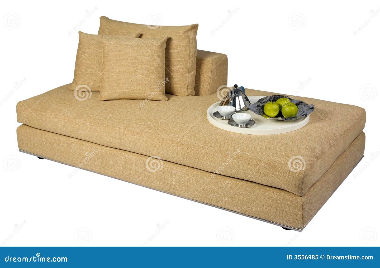 Bank-bed stock afbeelding. Image of ontspan, dubbel, zetel - 3556985