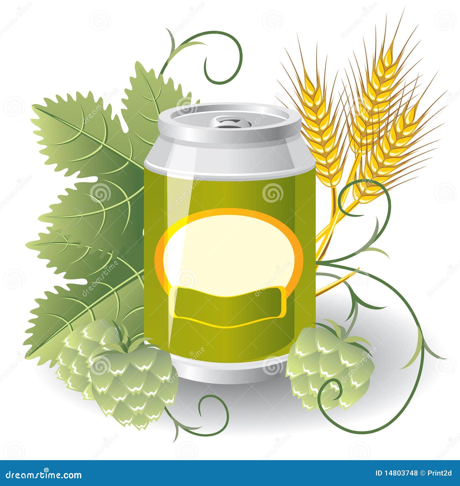 Bank beer stock vector. Illustration of ornate, lush - 14803748