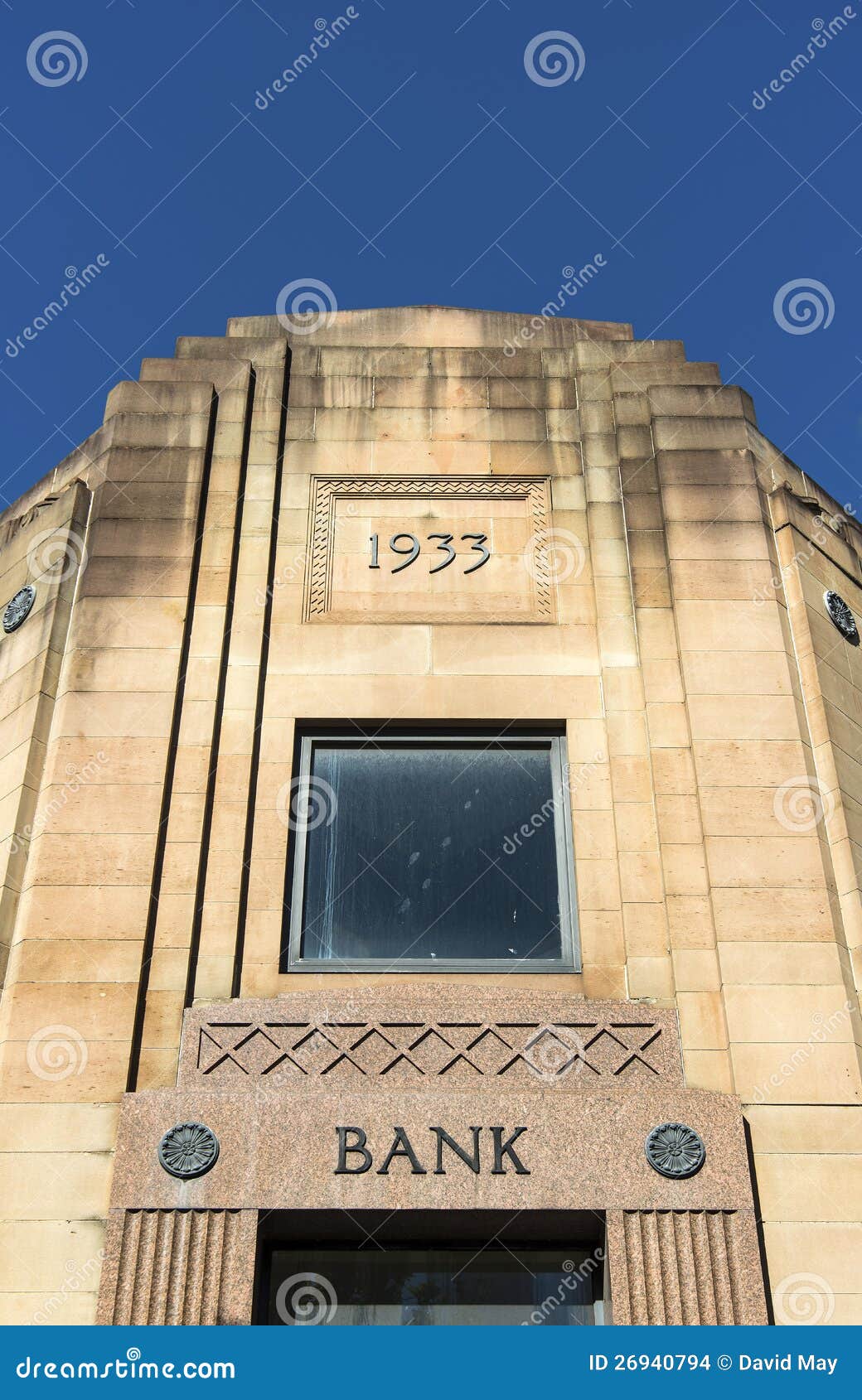 Bank building blue sky stock photo. Image of building - 26940794