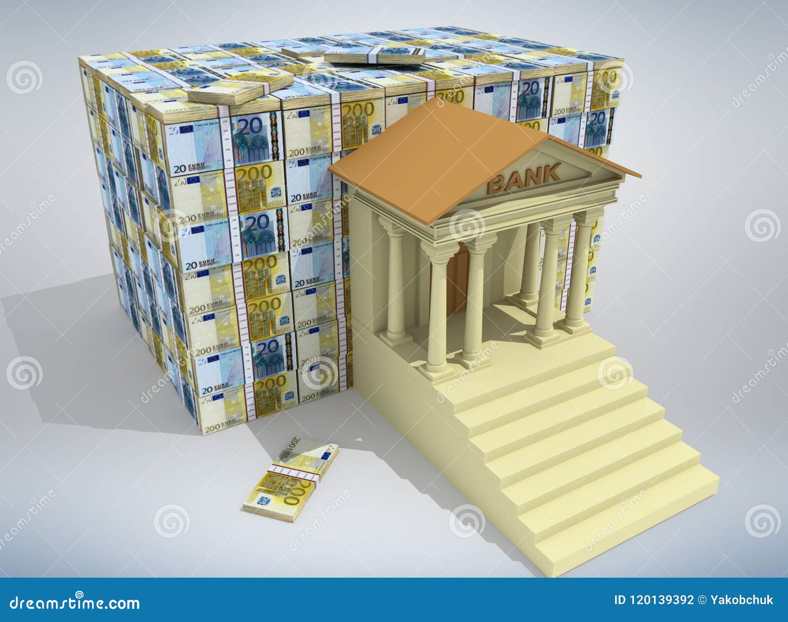 Banking concept 3D stock illustration. Illustration of accumulate ...