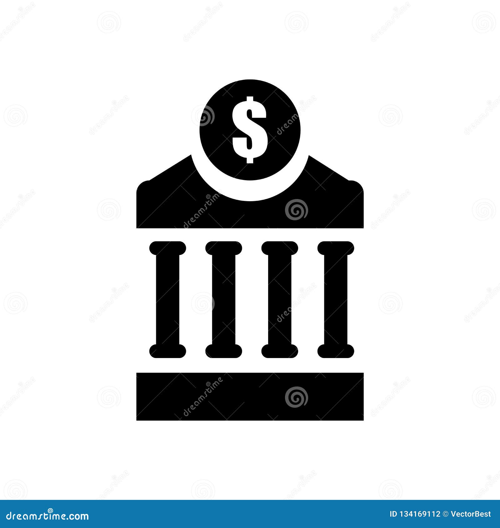 Bank Building Icon Sign and Symbol Isolated on White Background, Bank ... Bank Building Icon Sign and Symbol Isolated on White Background, Bank ...