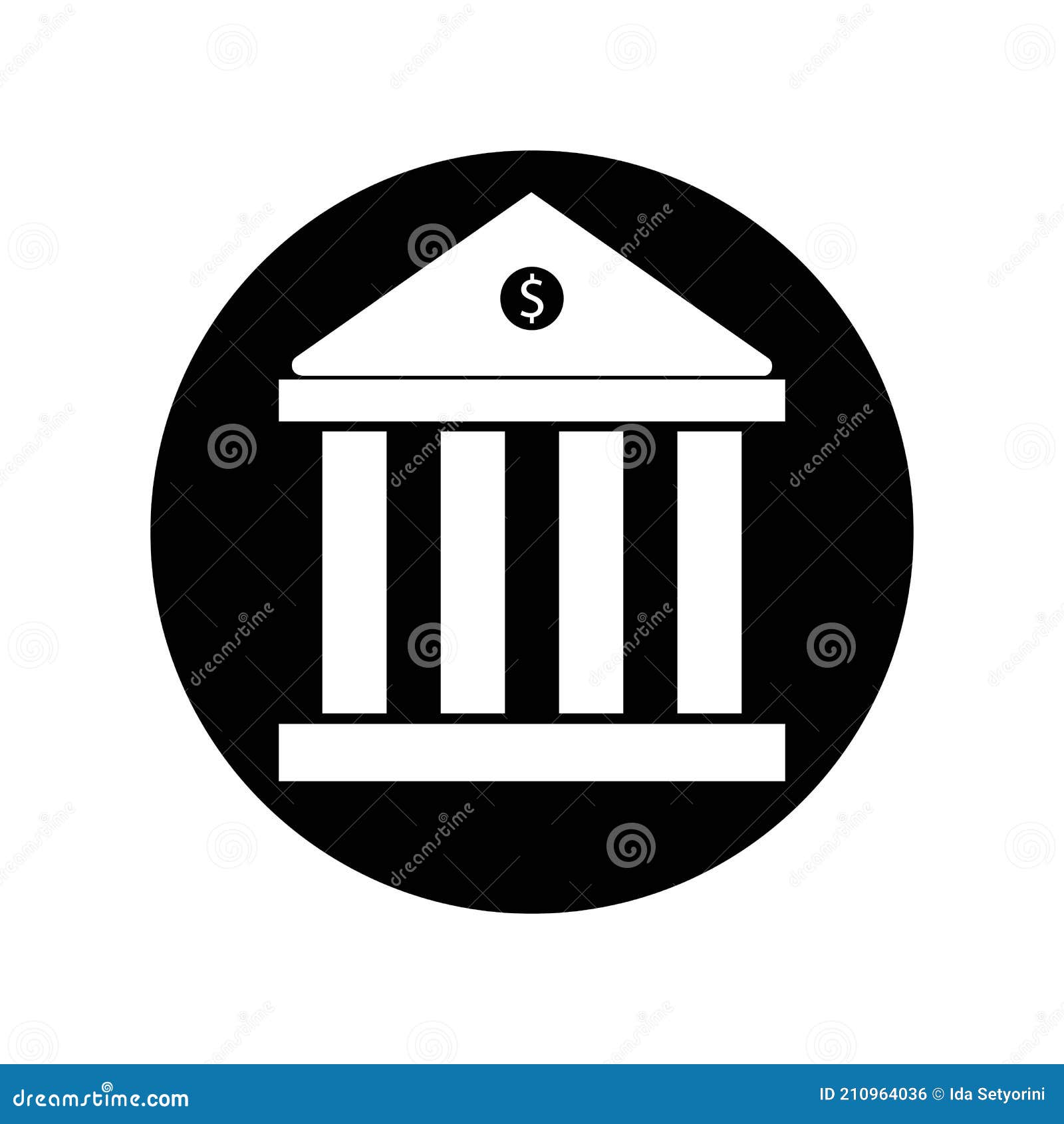 Bank building logo stock vector. Illustration of commercial - 210964036