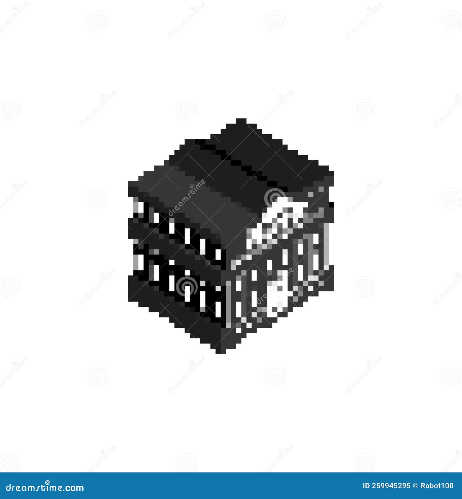 Bank Building Pixel Art. 8 Bit Building Vector Illustration Stock ...