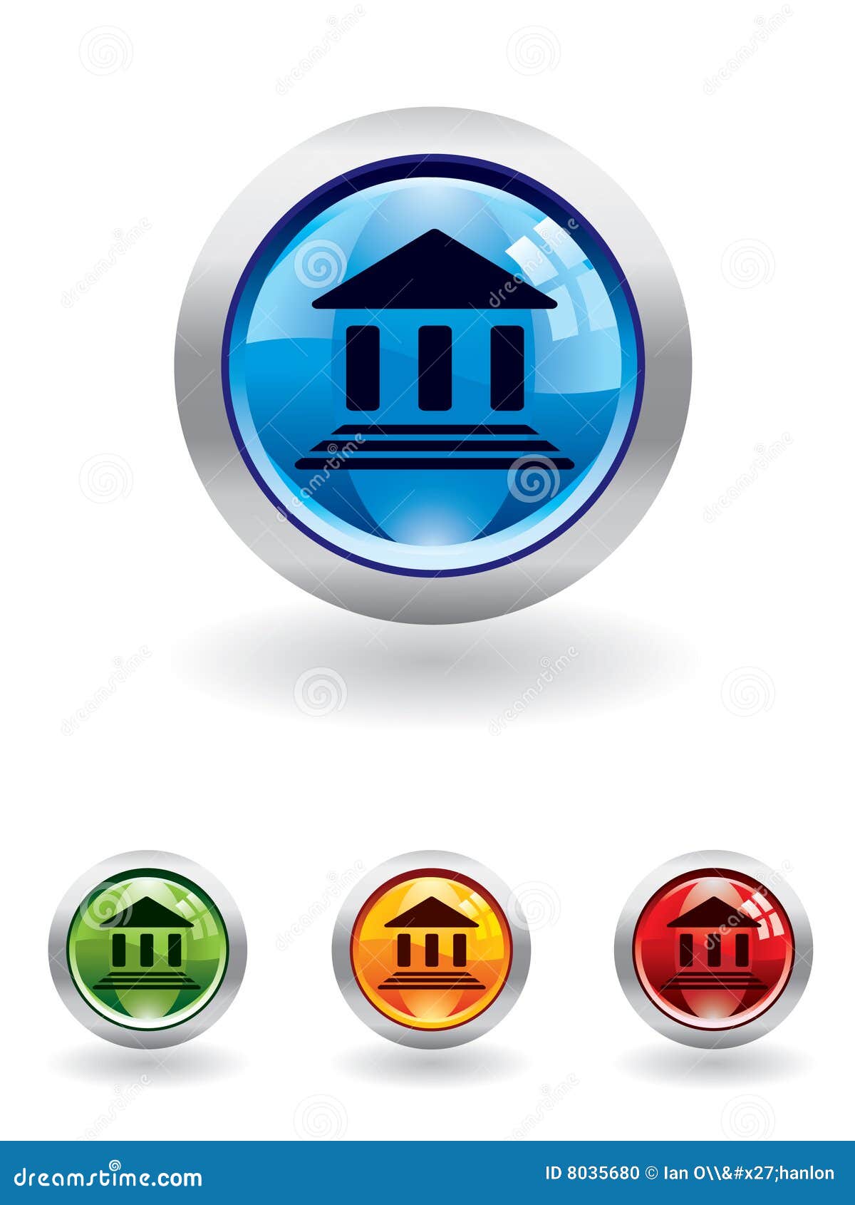 Bank button from series stock vector. Illustration of finance - 8035680