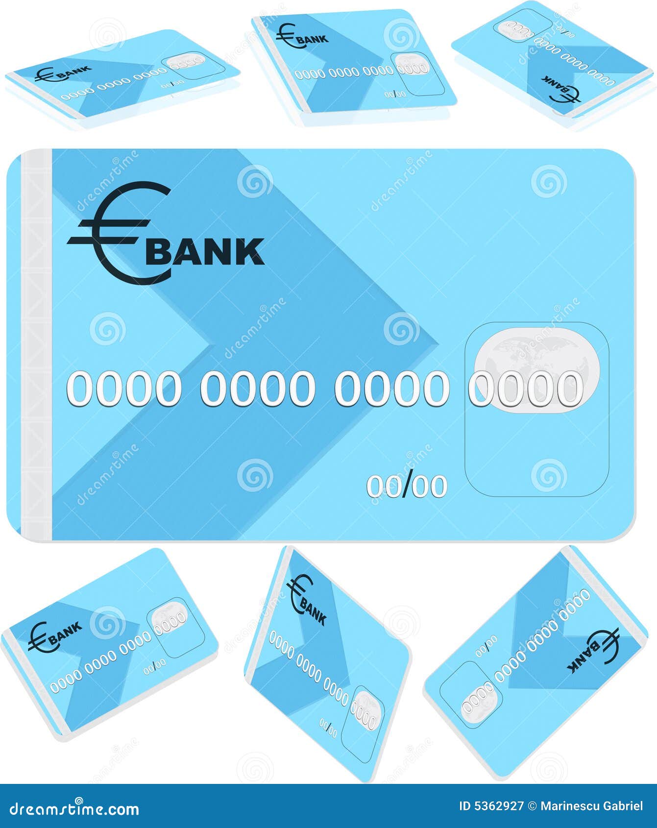 Bank card stock vector. Illustration of credit, payment - 5362927