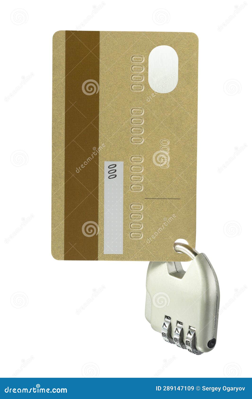 Bank Card with Code Padlock Stock Image - Image of safety, background ...