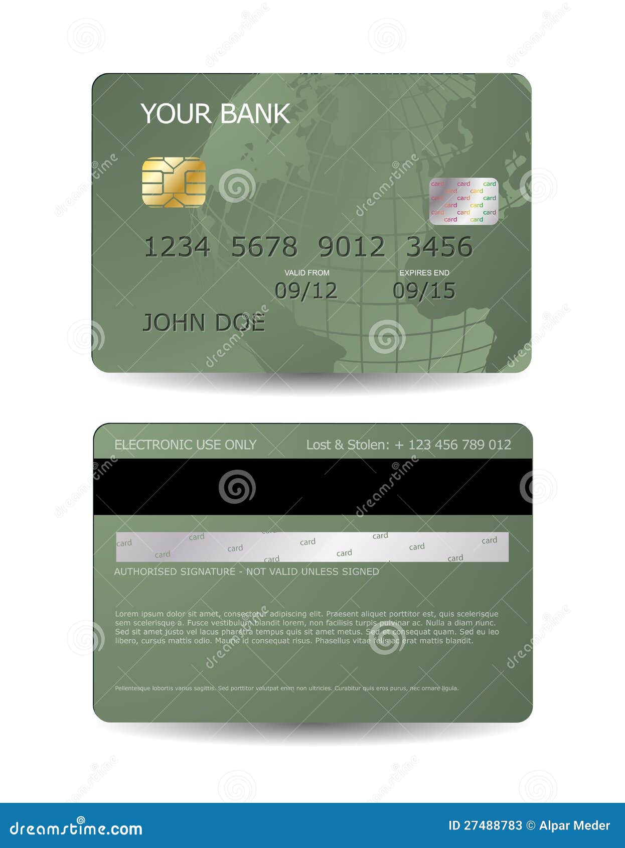 Bank card design stock vector. Illustration of shiny - 27488783
