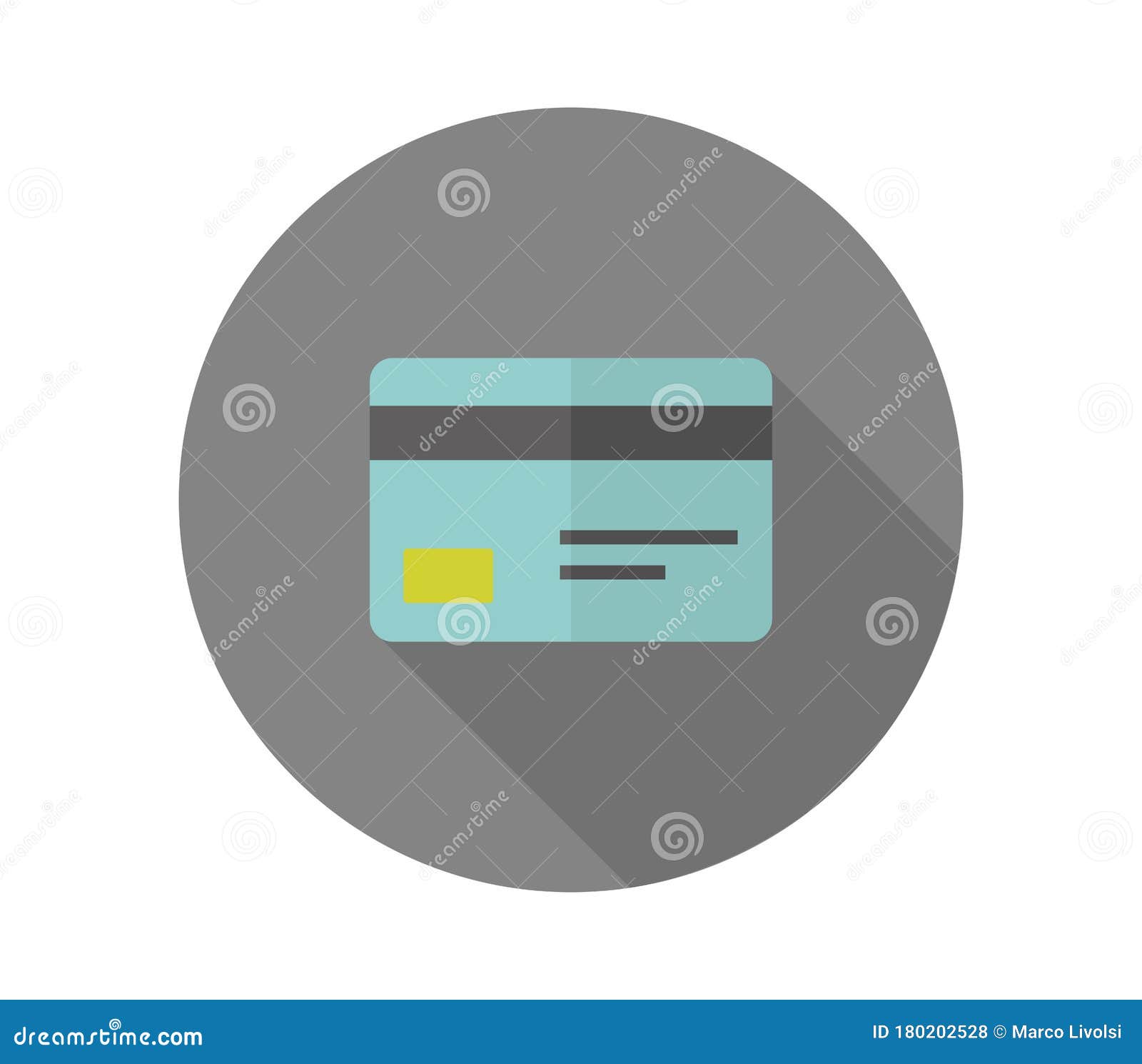 Bank Card Icon Illustrated in Vector on White Background Stock ...