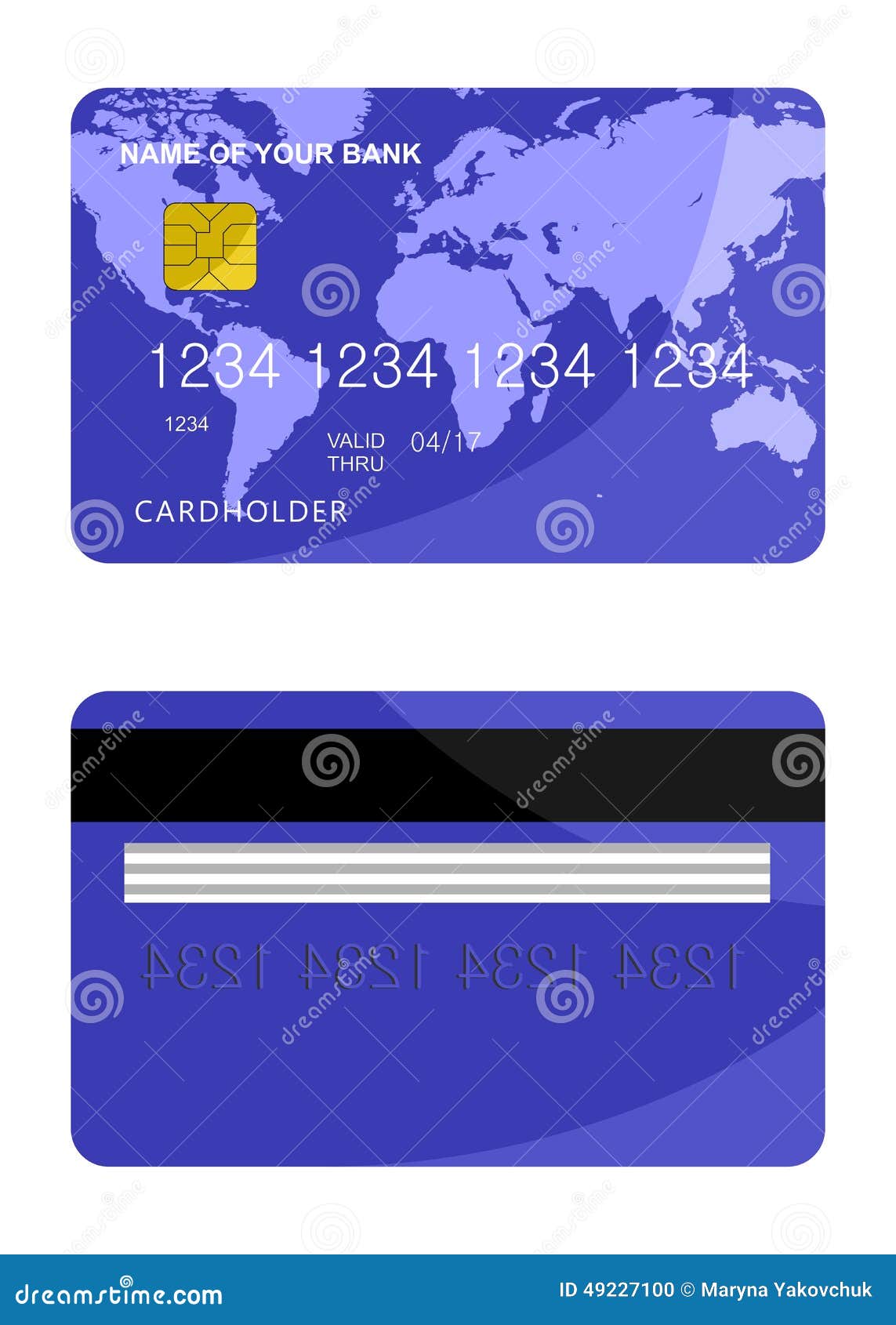 Bank_card stock vector. Illustration of currency, card - 49227100