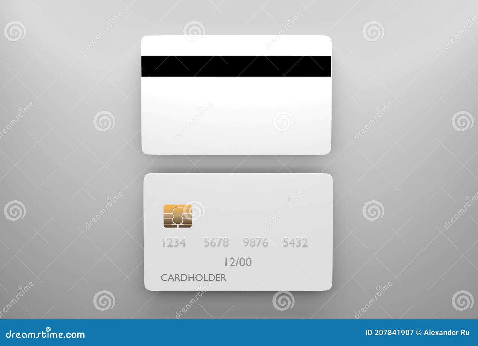 Blank Credit Card Back