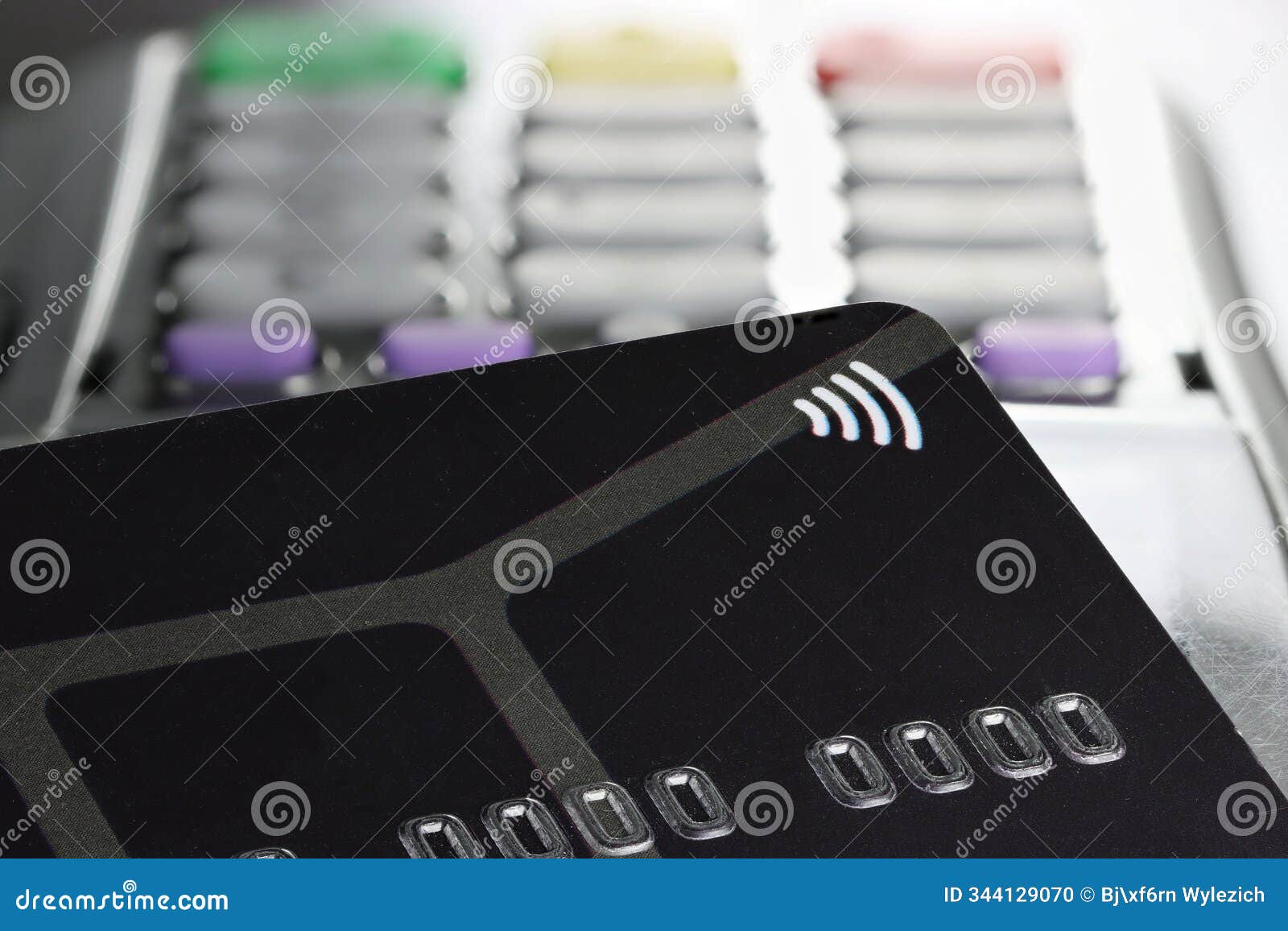 Bank Card Over Payment Terminal Stock Photo - Image of eftpos, credit ...