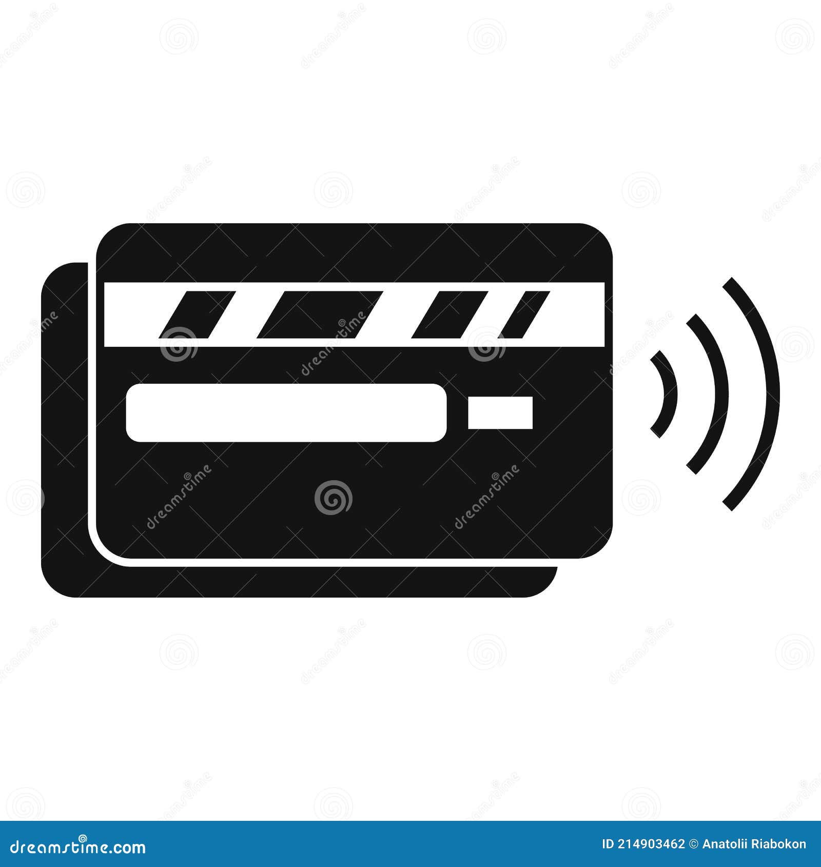 Bank Card Remote Control Icon, Simple Style Stock Vector - Illustration ...