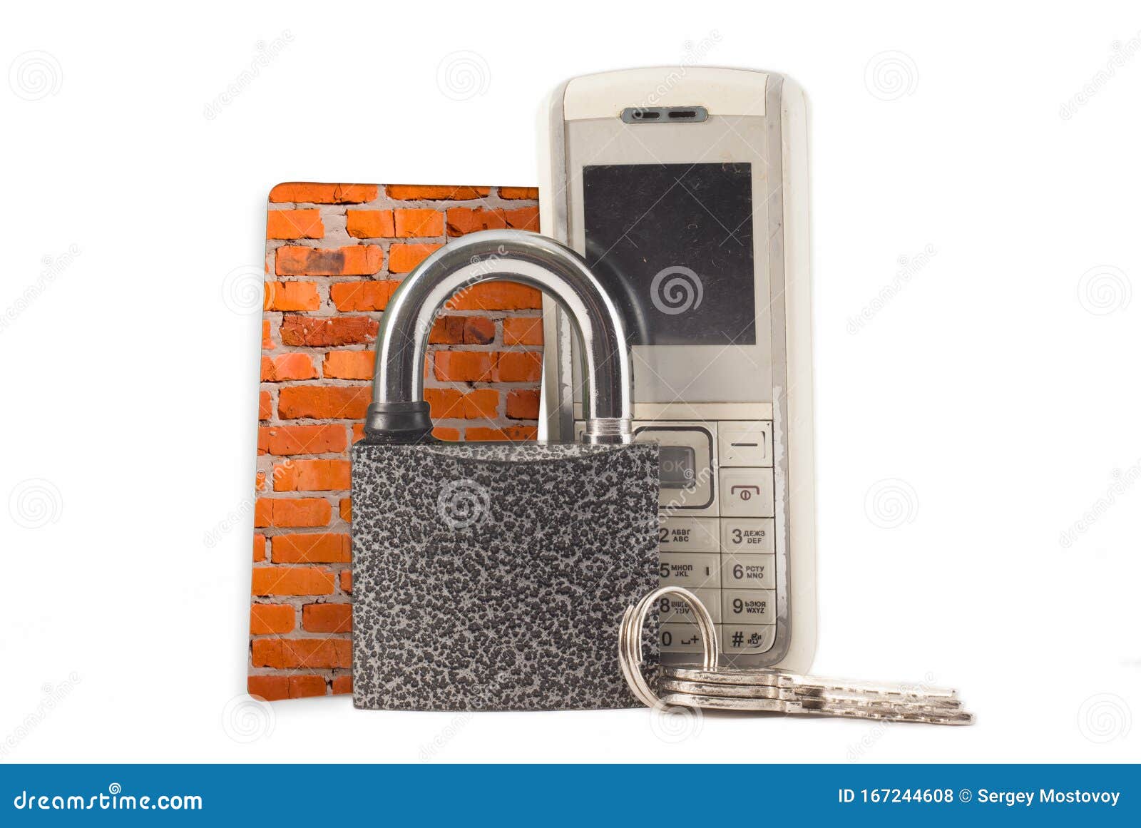 Bank Card Security. Lock, Keys and Phone Stock Photo - Image of bank ...