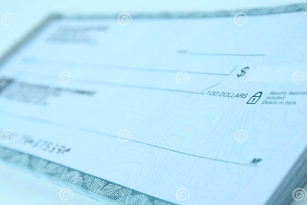 Bank check stock image. Image of purchase, balance, banking - 1873969
