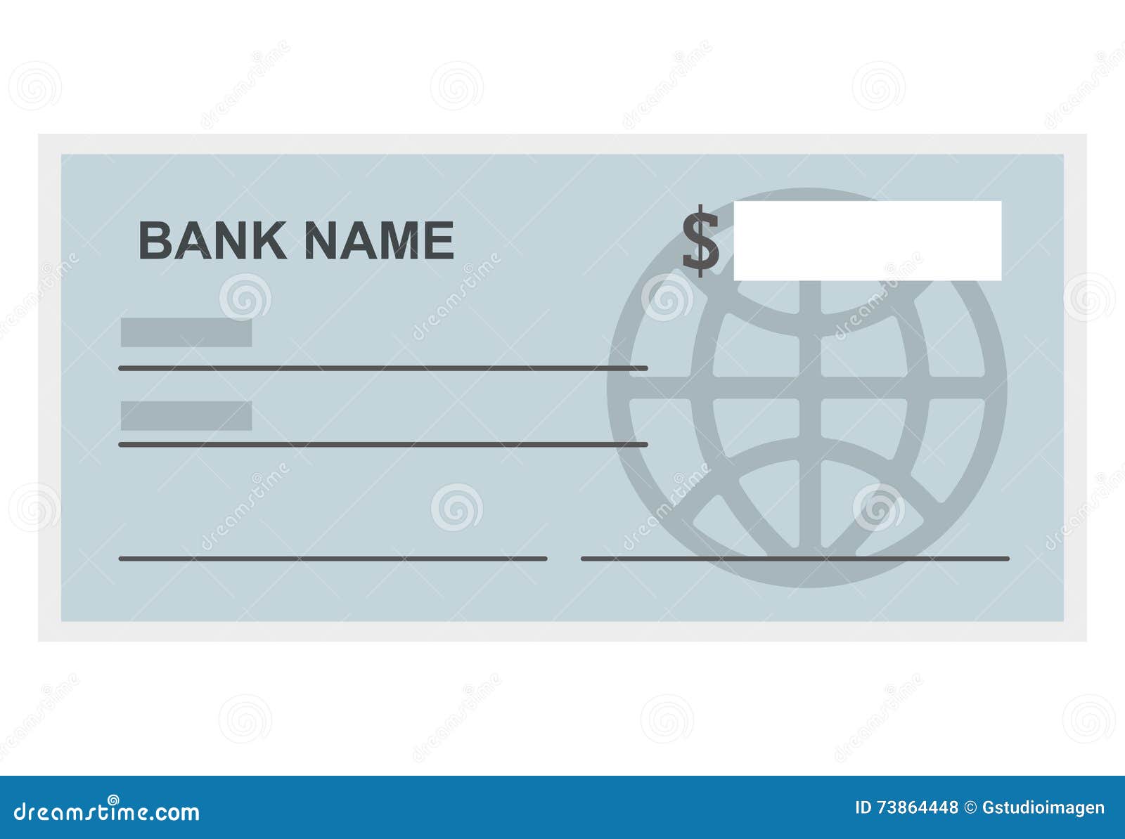 Bank Check Isolated Icon Design Stock Illustration - Illustration of ...
