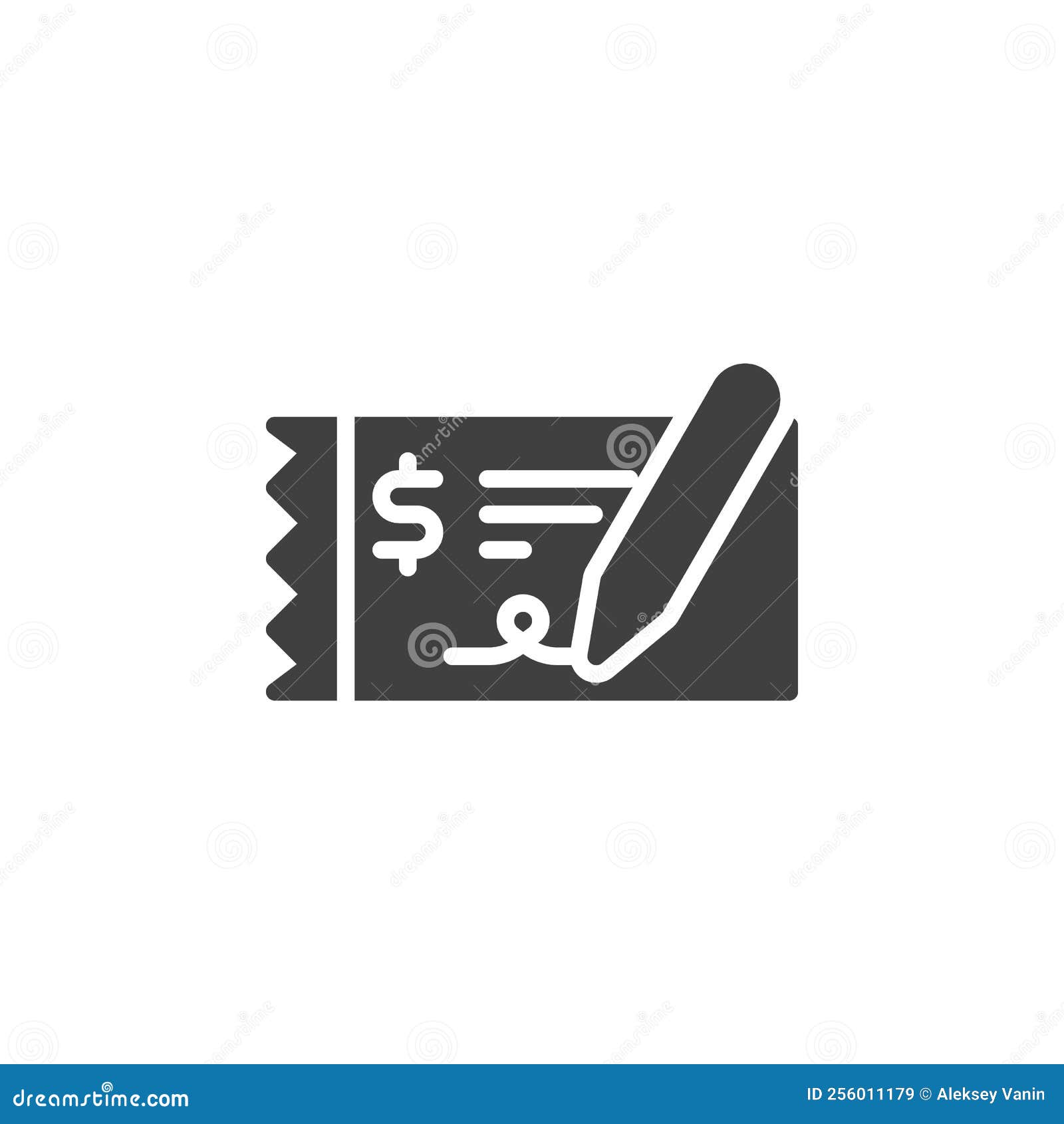 Bank Check Verification Vector Icon Stock Vector - Illustration of ...