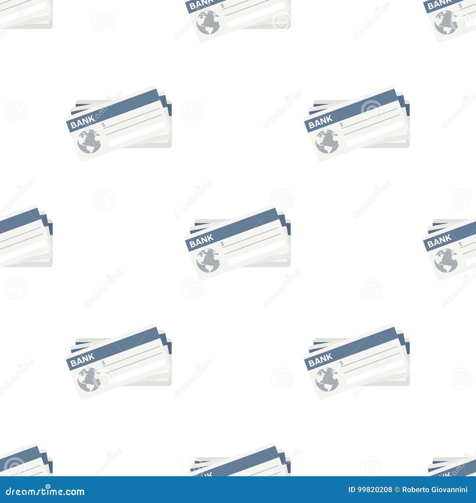 Bank Checks Icon Seamless Pattern Stock Vector - Illustration of bank ...