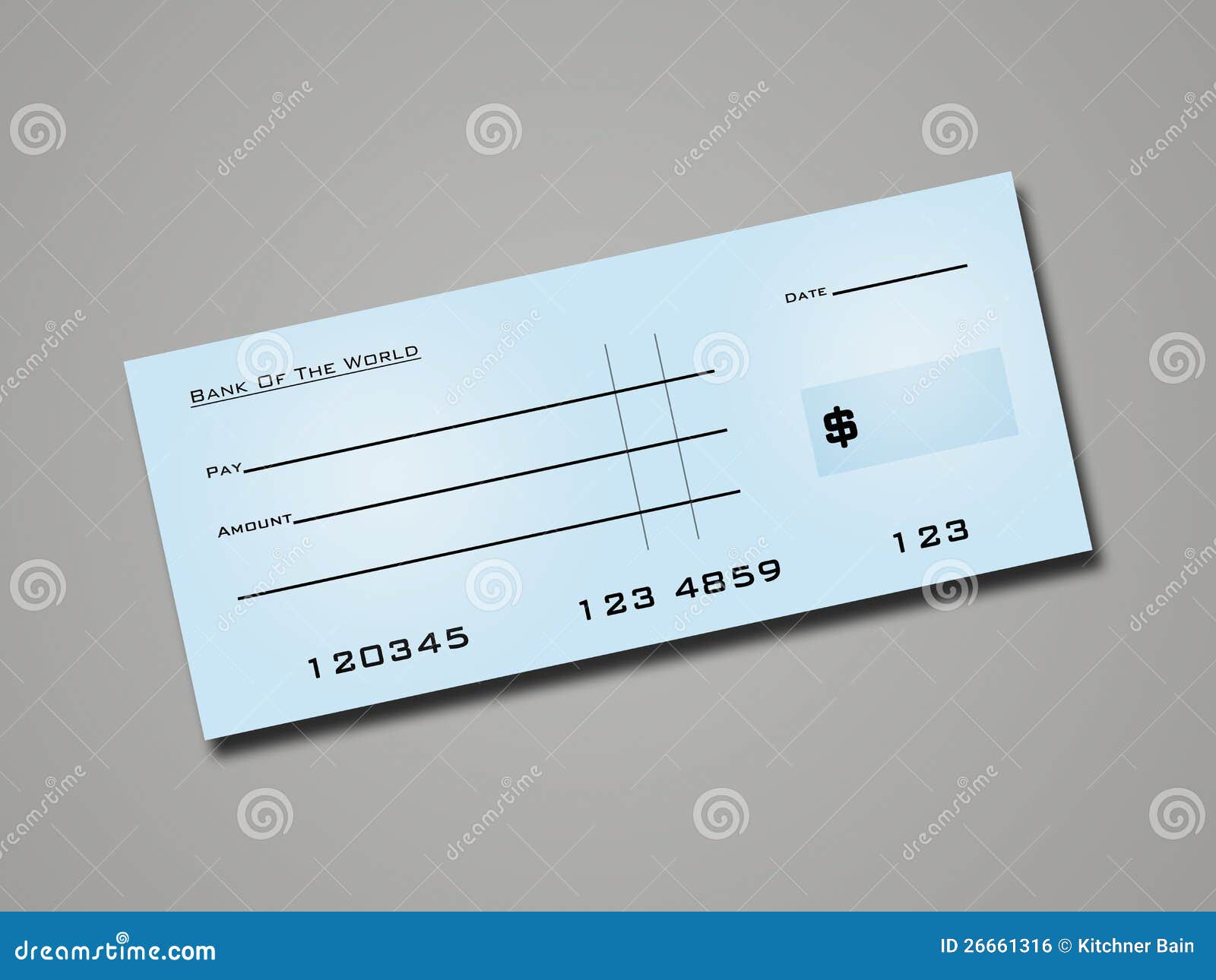 Bank Cheque stock illustration. Illustration of debt - 26661316