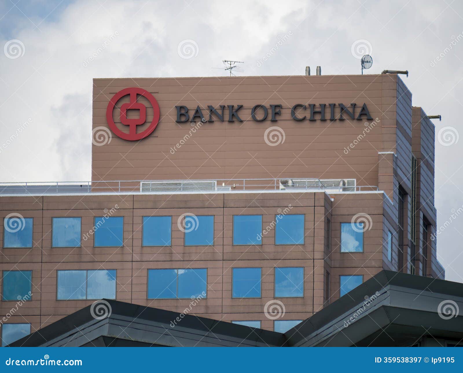Bank of China Building with Logo with Signage Editorial Photography ...