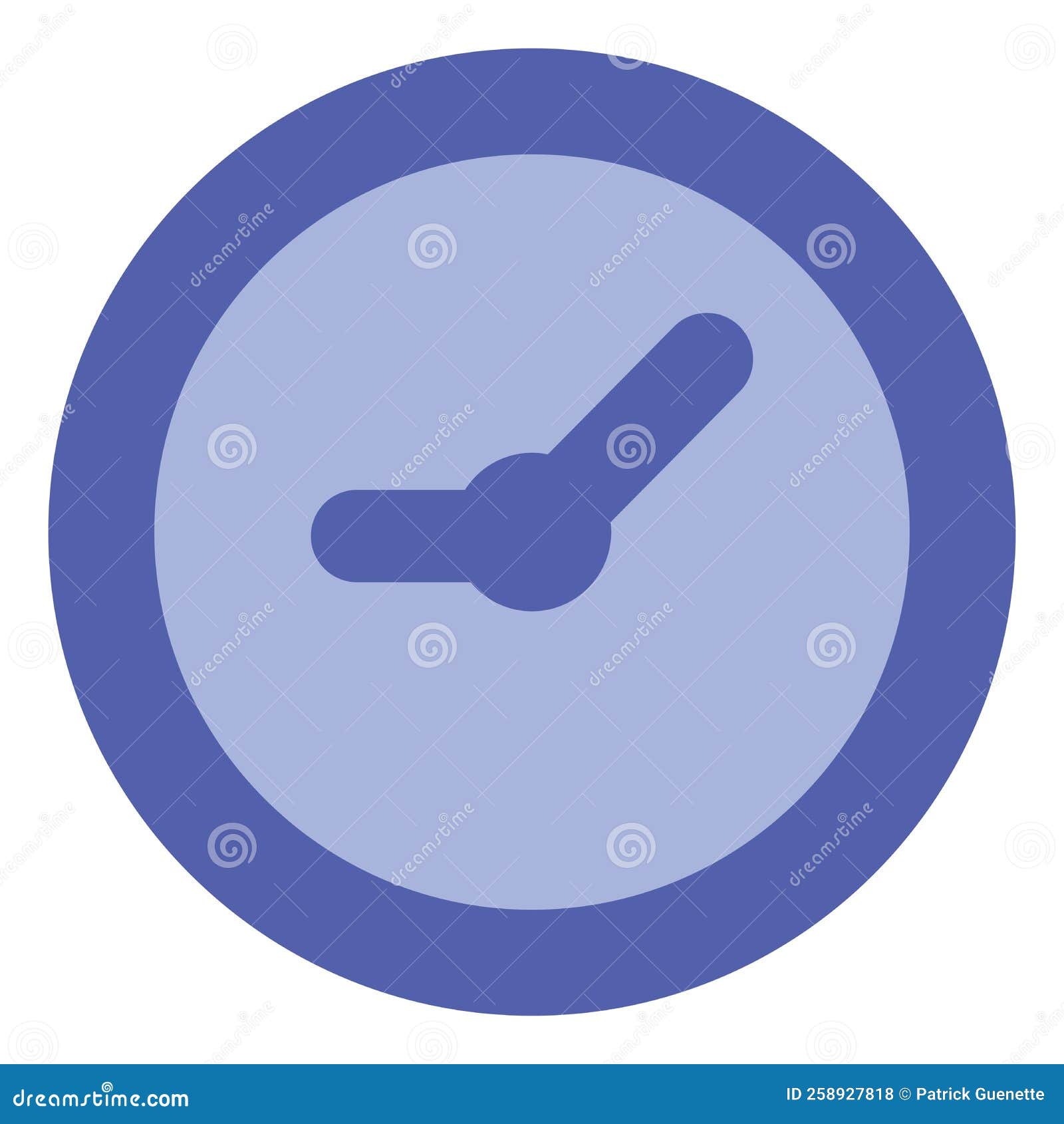 Bank clock, icon stock vector. Illustration of graphic - 258927818