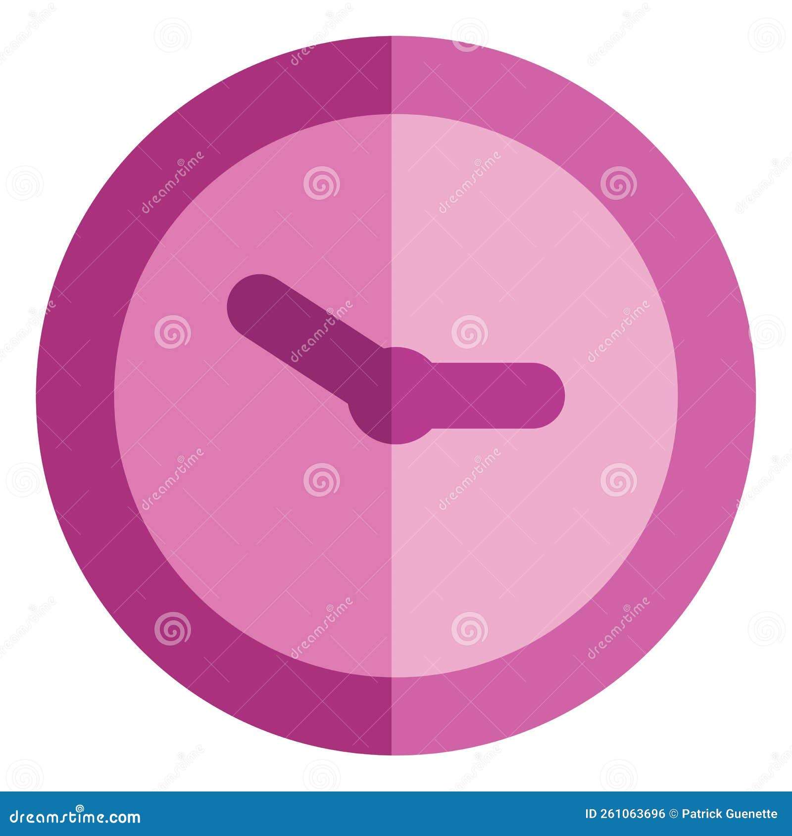 Bank clock, icon stock vector. Illustration of urban - 261063696