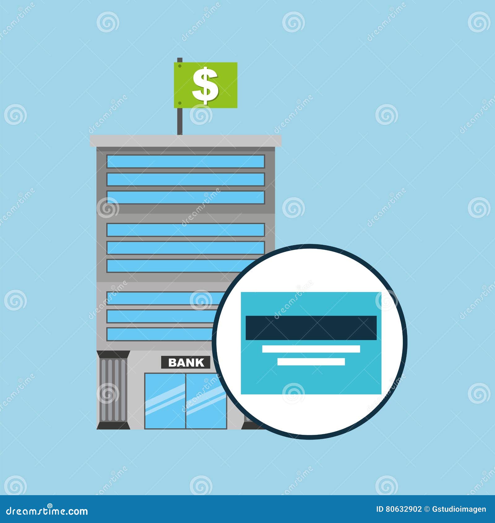 Bank Concept Service Credit Card Stock Vector - Illustration of finance ...