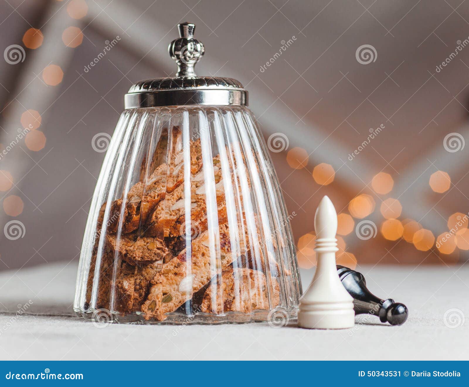 Bank Cookies With Nuts And Chess Royalty-Free Stock Photo ...