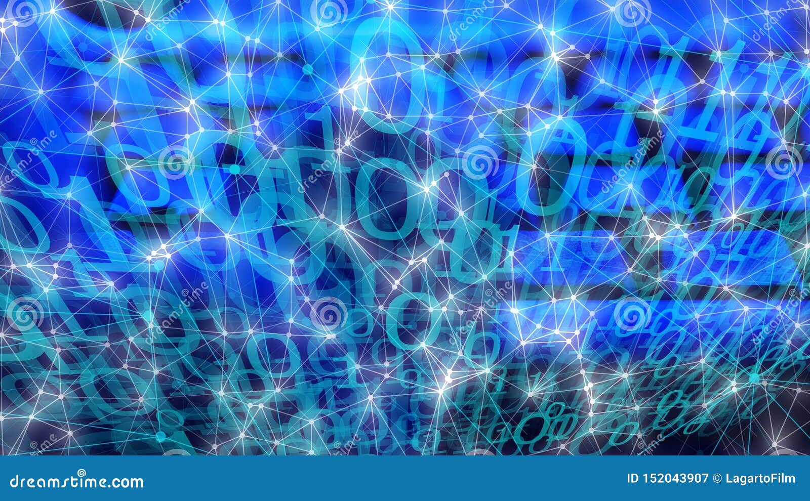 Bank Cyber Espionage, Digital Cyber Attack, Connected Dots with Lines ...